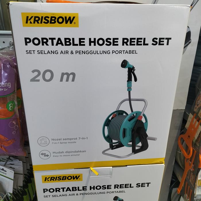 Jual Selang air gulungan selang roll taman sprayer cuci mobil gulung 20 ...