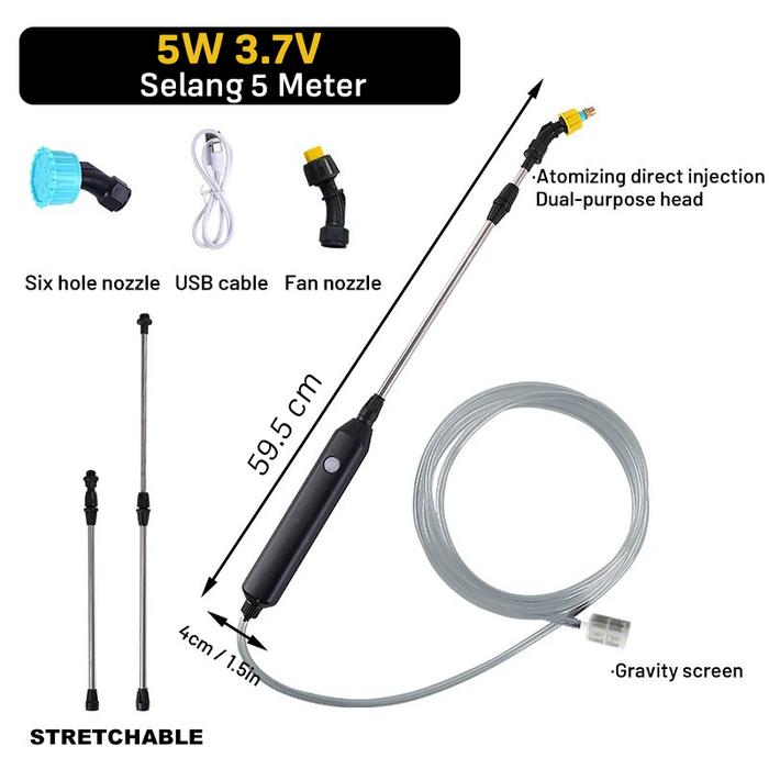 Promo Stik Sprayer Elektrik Semprotan Air Tanaman Kebun Hama Cuci Mobil ...