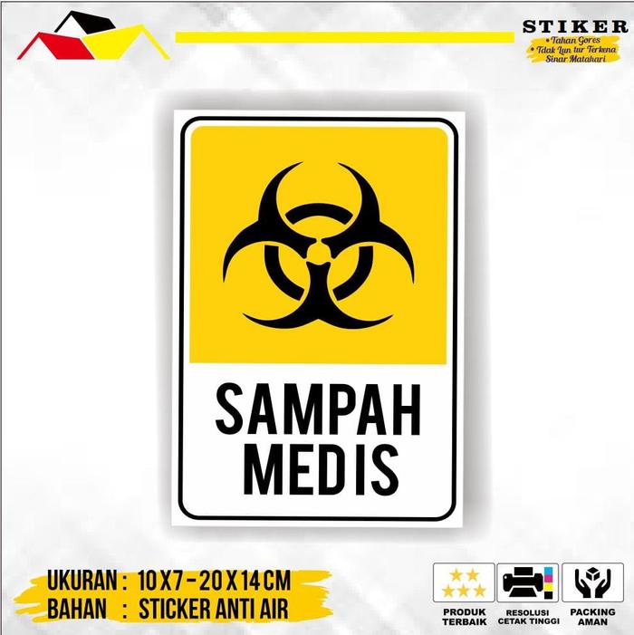 Jual Stiker label penanda jenis smpah /Stiker Label Sampah / Label ...