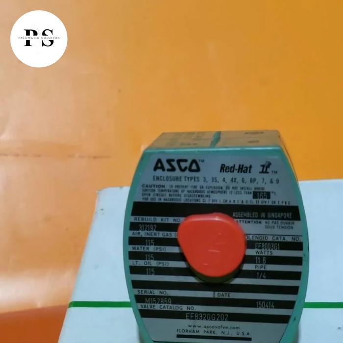 Jual SOLENOID VALVE ASCO 8320G202 24VDC AC110V AC220V 1/4" - Jakarta ...