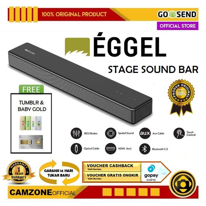 Promo Eggel Stage SoundBar / Sound Bar with Built-In Woofer Cicil 0% 3x ...