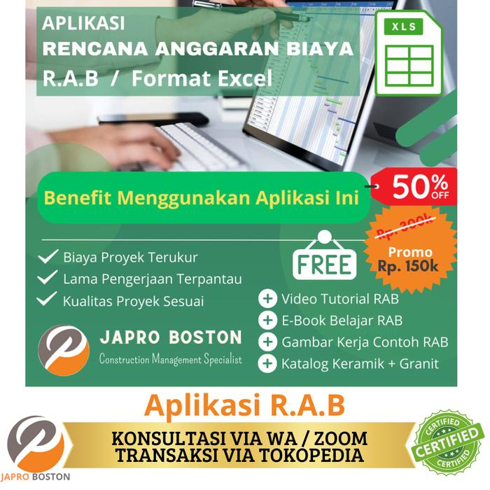Jual Aplikasi Excel Rencana Anggaran Biaya RAB Rumah Gedung SNI ...