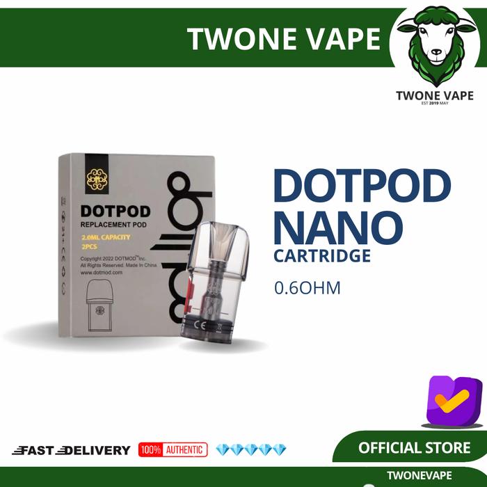 Jual Cartridge Dotpod Nano Pod Replacement by Dotmod - Catridge Dot Pod ...