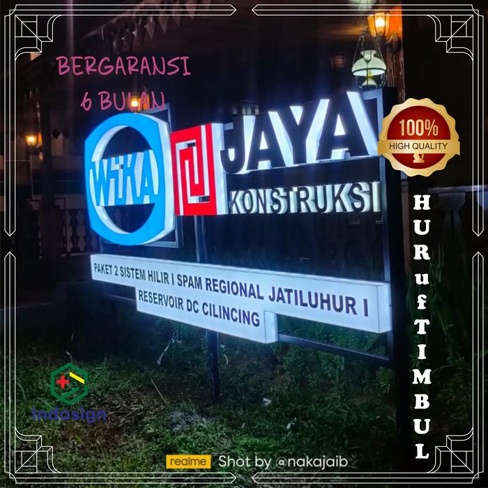 Jual Huruf timbul full akrilik menyala - Jakarta Timur - indosign ...