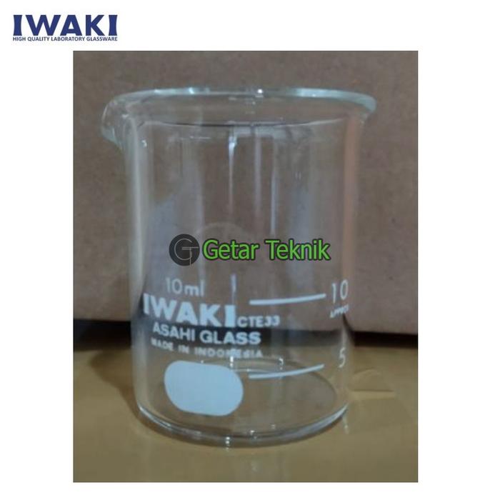 Jual Gelas Kimia Beker Beaker Low Form 10ml Iwaki 1000BK10 - Kab ...