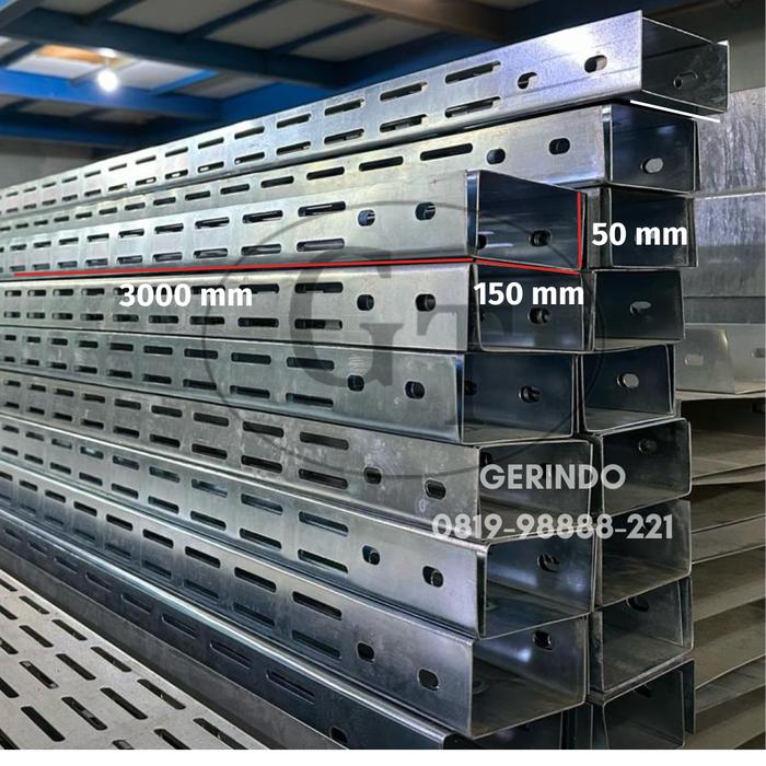 Jual Cable Tray U 150x50x3000mm 2mm / 15x5x30cm Elektro Galvanis ...