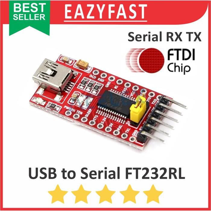 Jual Modul USB to Serial TTL Converter FTDI FT232RL FT232 FT 232 RL ...