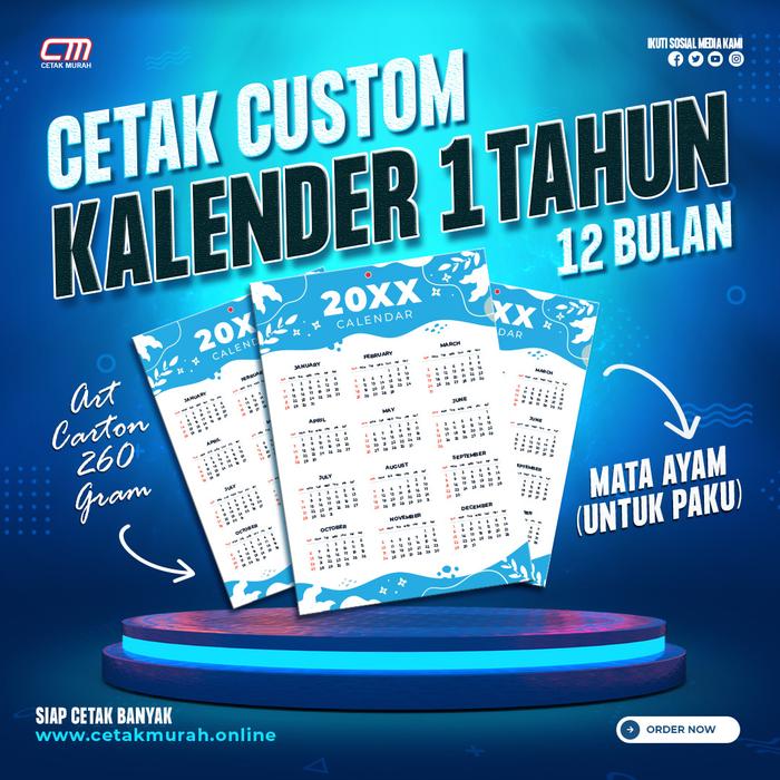 Jual KALENDER “Kalender Custom 2021 Bahan AC 260” & “Kalender Pilkada ...