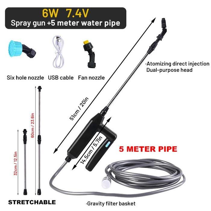 Jual Stik Sprayer Elektrik Semprotan Air Tanaman Kebun Hama Cuci Mobil ...
