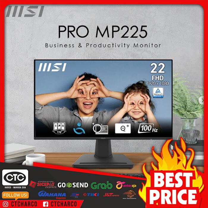 Promo Monitor Led MSI PRO MP225 Full HD 22" IPS 100Hz 22 Inch Cicil 0% ...