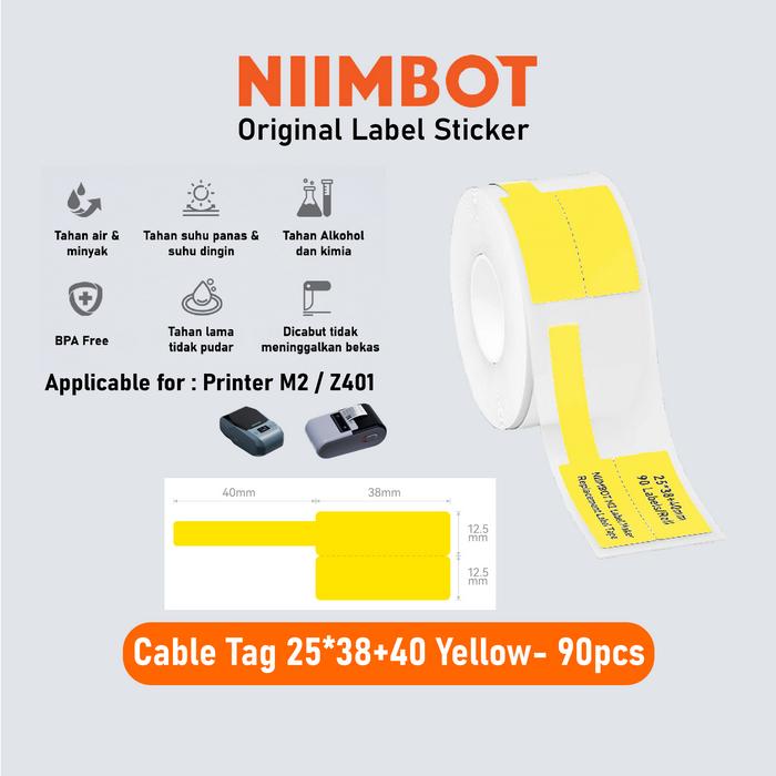 Jual Label Stiker Cable Kabel NIIMBOT M2 Z401 LAN Jaringan Fiber Optik ...