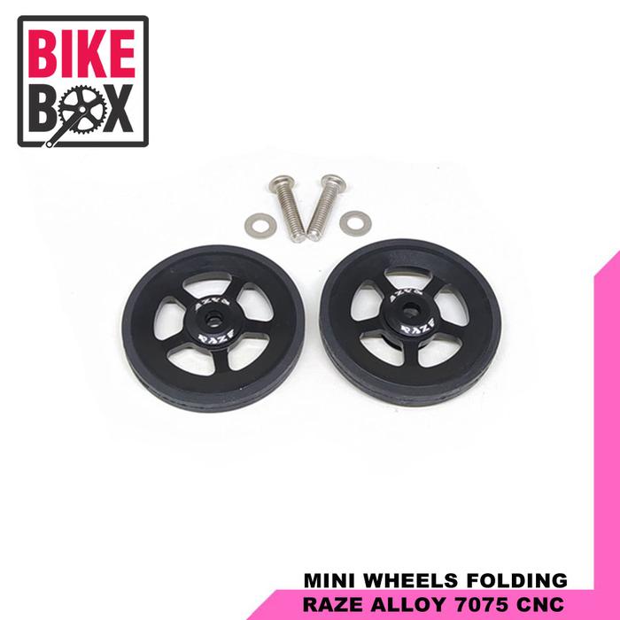 Jual MINI WHEELS - EASY WHEEL ROLLER RODA KECIL RAZE ALLOY CNC FOLDING ...