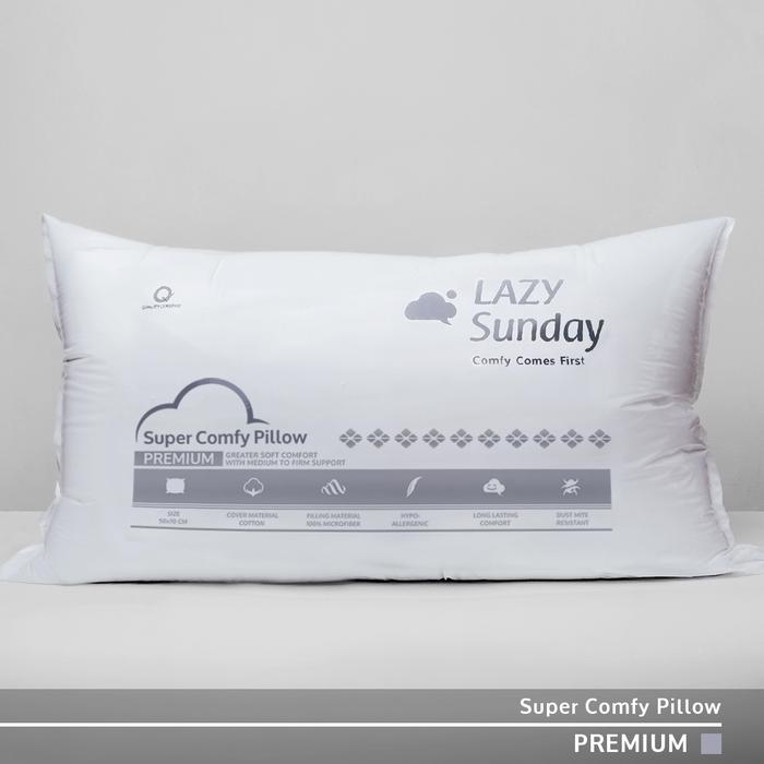 Promo Bantal Tidur - Super Comfy Premium - Microfiber Goose - LAZY ...