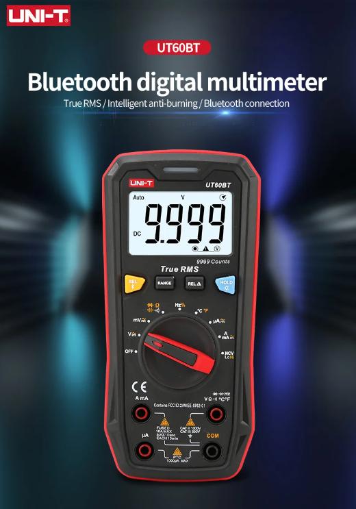Jual UNI-T Digital Multimeter Bluetooth Smart Apps UT60BT Volt Ampere ...