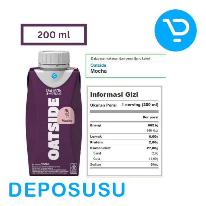 Jual OATSIDE Susu Oat Milk 200 ml BARISTA BLEND , CHOCOLATE , COFFEE ...