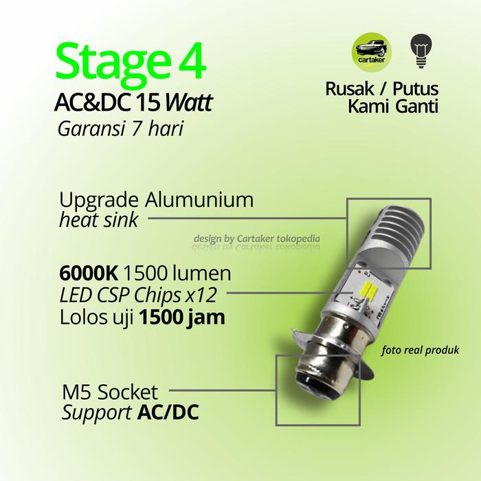 Jual Lampu LED Motor Honda Supra X 125 Fi 110 Fit Legenda Astrea Grand ...