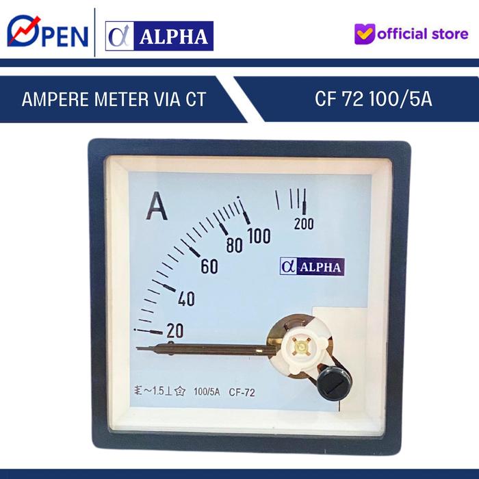 Jual CF 72 Ampere Meter Via CT .../5A Rating 100A Alpha - Jakarta Pusat ...