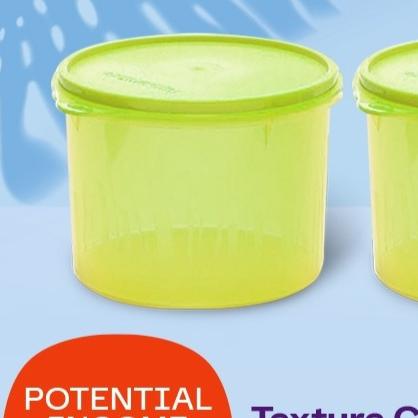 Jual toples plastik bulat texture canister 1,7L tupperware - Kota ...