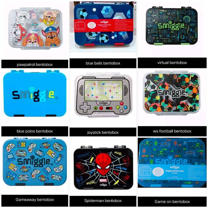 Jual Smiggle bento box minecraft, spiderman, ariel, paw patrol/Lunch ...