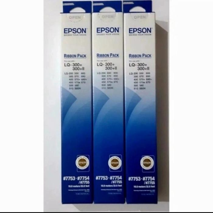 Jual Refill Pita EPSON Ribbon Pack LQ-300 LQ-310 (7753, 7754, 7755 ...