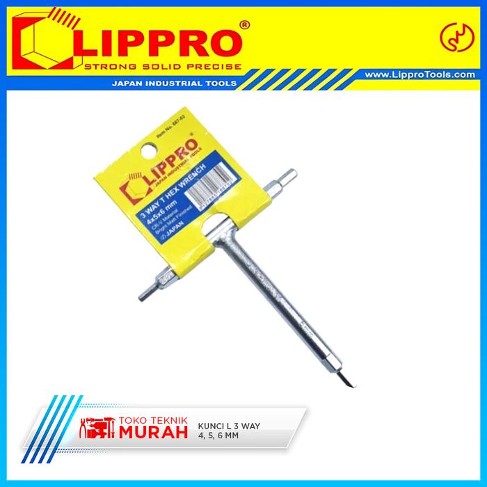 Jual Lippro Kunci L 3 Way Model T Ukuran 4 5 6 mm - Kota Surabaya ...