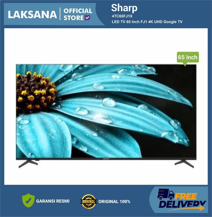 Jual Sharp 4TC65FJ1X LED TV 65 Inch FJ1 4K UHD Google TV 4T-C65FJ1X ...