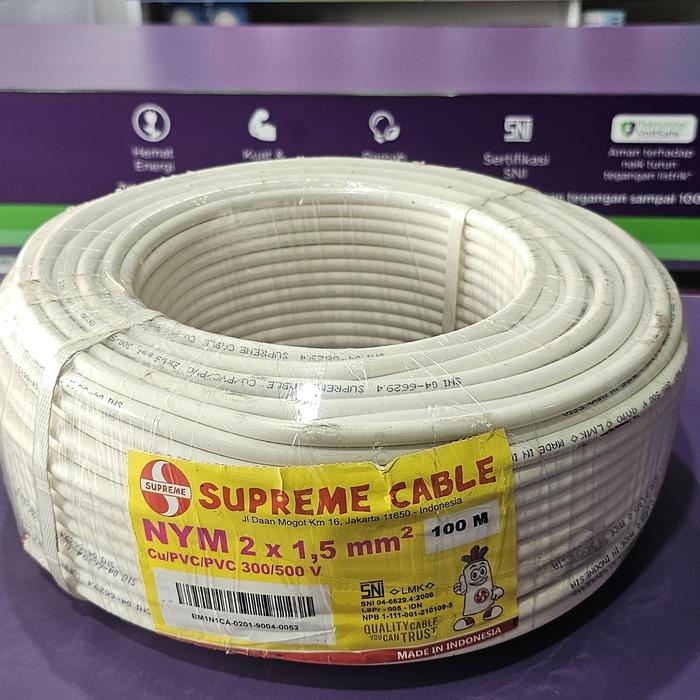 Jual Kabel listrik Supreme NYM 2 x 1.5 MM 100 Meter - Kota Tangerang ...