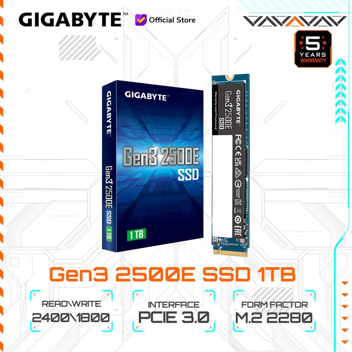 Promo Gigabyte SSD NVMe M.2 2280 Gen3 2500E 1TB - G325E1TB Cicil 0% 3x - Jakarta Utara ...