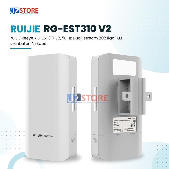 Jual Ruijie RG-EST350 V2, 5GHz Dual-stream 802.11ac 5KM Wireless Bridge ...
