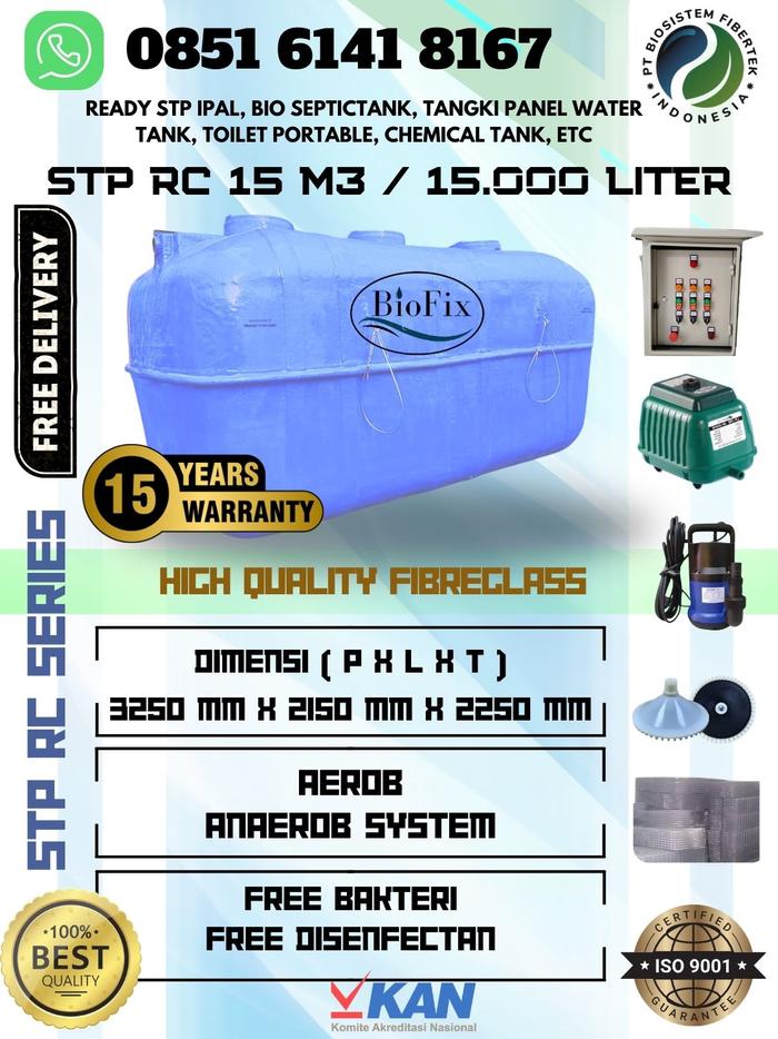Jual STP BIotech Sistem Biofix 15000 liter - RC 15, Septic Tank Bio ...