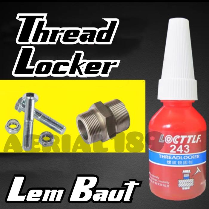 Jual Lem baut RC thread locker 243 Medium Strength Threadlocker baut ...