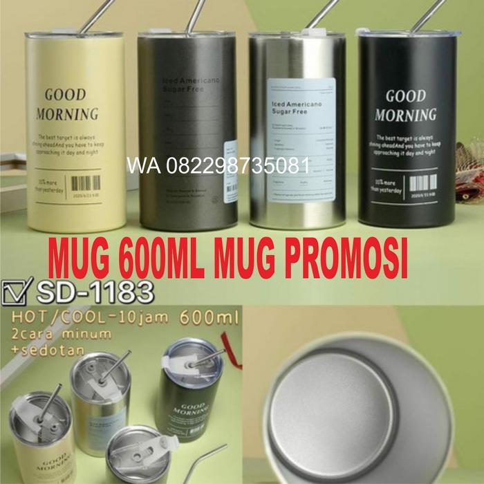 Jual Gelas Tumblr Thermos Americano Mug Kopi Stainless Steel 600 Ml ...