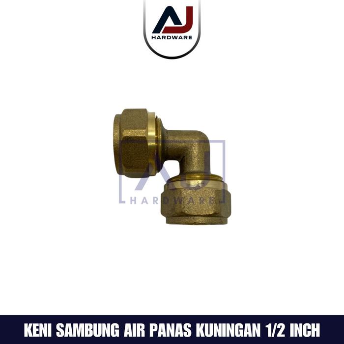 Jual Keni Sambung Kuningan 1/2 Inch Fitting Sambungan Pipa Air Panas ...