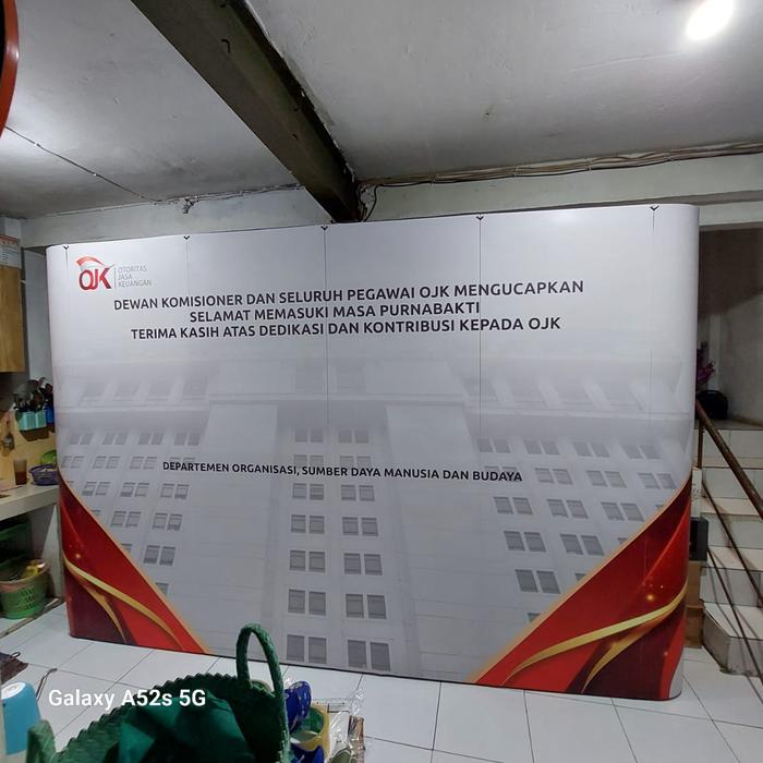 Jual backwall/ backdrop portable straight 3 modul x 4 modul instant jkt ...