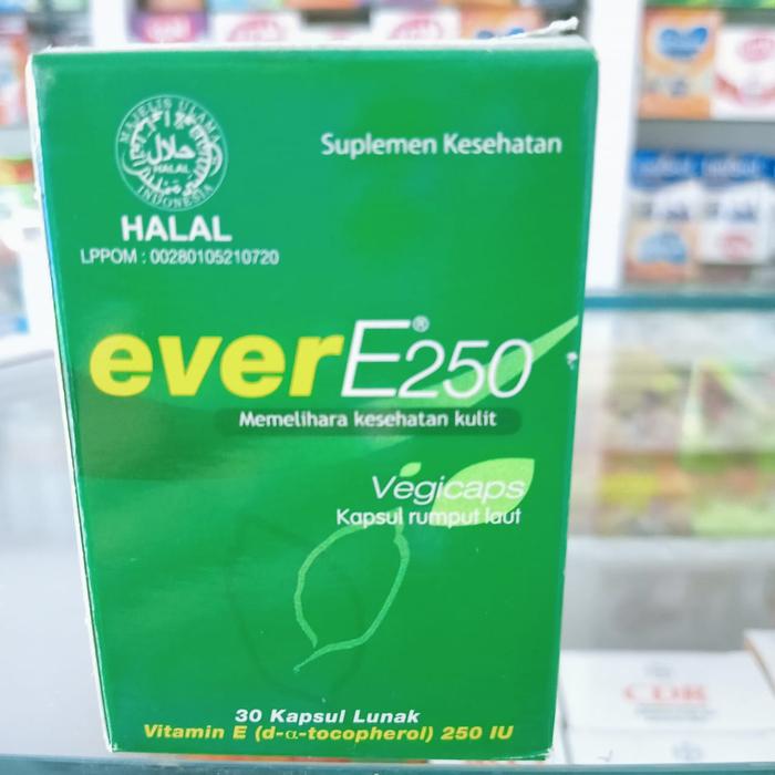 Jual EVER E SUPLEMEN KESEHATAN KULIT 250 VEGICAPS RUMPUT LAUT BOX 30 ...