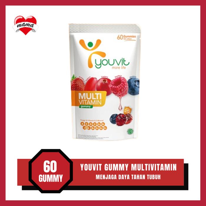 Promo Youvit Gummy Adult Multivitamin 60 Days Dewasa Vitamin Permen ...