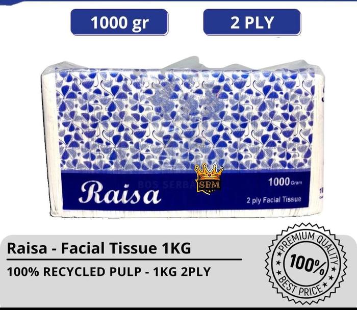 Jual SBM ~ RAISA - Facial Tissue Wajah 1000 gr / 1 KG (2 Ply) I Tisu ...
