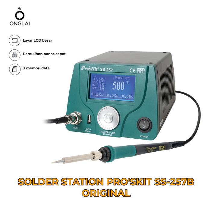 Promo Solder Station Proskit SS-257B LCD Smart Soldering Station ...