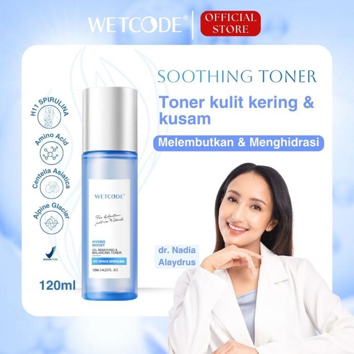 Promo WETCODE Hydro Boost Deep Moisture Soothing Toner Extract Spirulina & Centella Asiatica ...