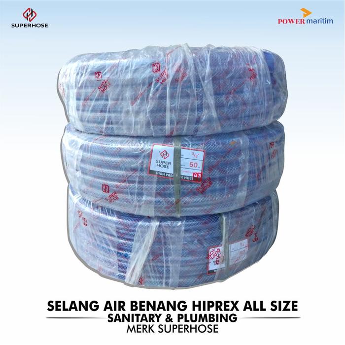 Jual Selang Air Serat Benang Merk Super Hose 3/4Inch Selang Air Per ...