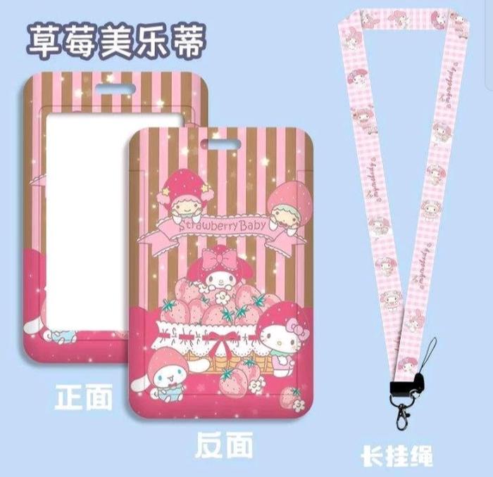 Jual Lanyard Anak Sekolah Motif My Melody / Name Tag Cute Melody / ID ...