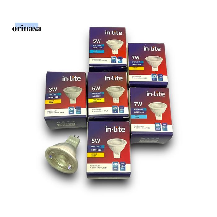 Jual Lampu Halogen LED Spotlight MR16 InLite 3W 5W 7W INMR1603 - 7W, 4000K - Kota Bandung ...