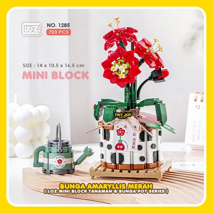 Promo LOZ Mainan Mini Block (TANAMAN BUNGA POT) Kaktus Flower MICRO ...