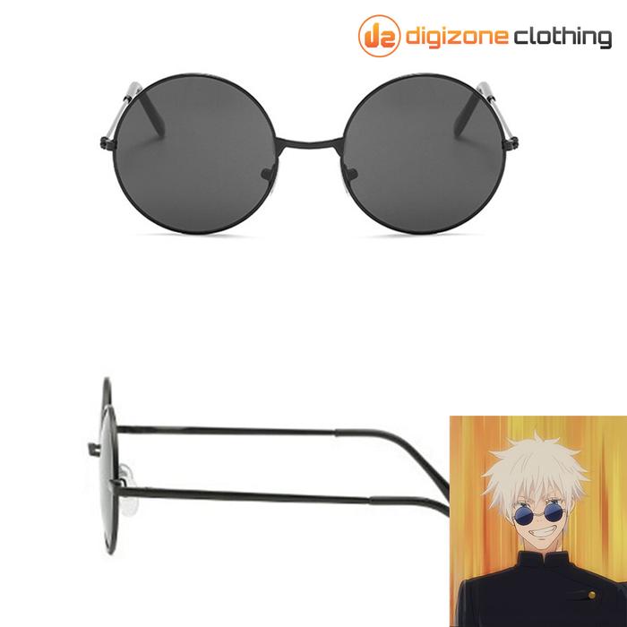Jual Kacamata Hitam Bulat Cosplay Anime Jujutsu Kaisen Gojo Satoru ...