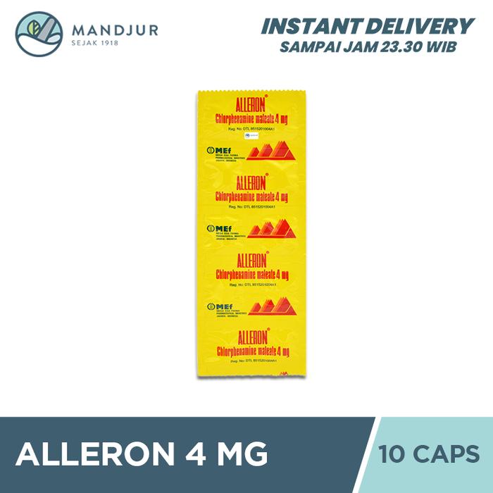 Jual Alleron 4 Mg 10 Kaplet - Obat Alergi Gatal Gatal Rhinitis dan ...