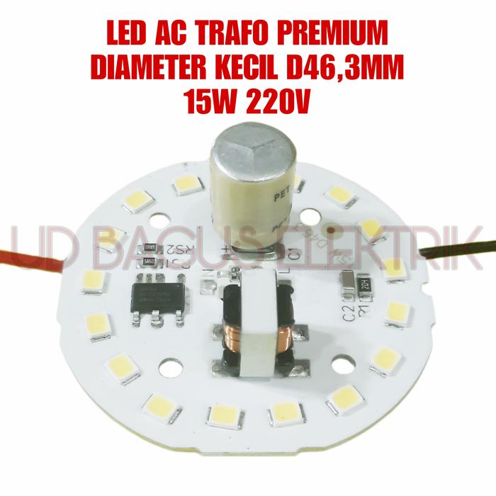 Jual PCB LED AC TRAFO 15W 220 VOLT PREMIUM UKURAN PCB KECIL DIAMETER 46 ...