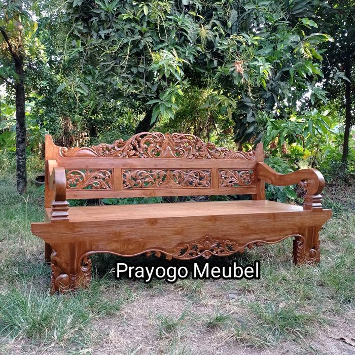 Jual Kursi risban antik kayu jati Jepara bangku resbang kuno kursi ...