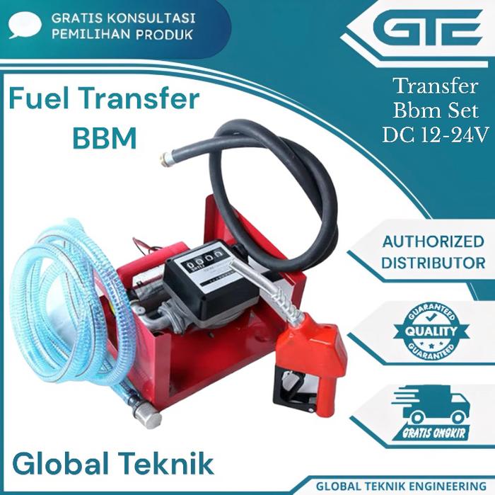 Jual Pompa transfer cairan kental dc Pompa transfer solar + flow meter ...