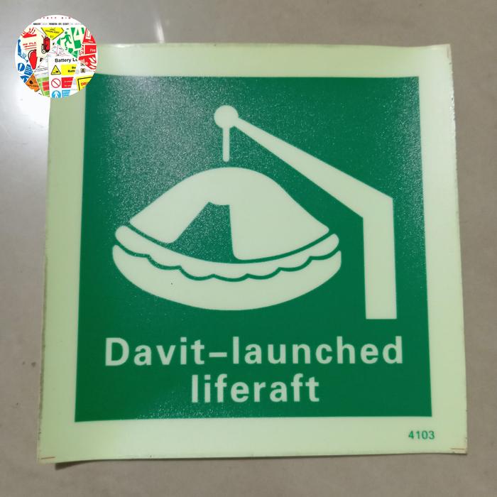 Jual 334103 IMO SYMBOLS, 150x150 MM, DAVIT-LAUNCHED LIFERAFT - Kota ...