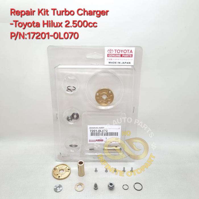 Jual REPAIR KIT TURBO TOYOTA HILUX 2.5 2KD 2500CC 17201-0L070 - Jakarta ...